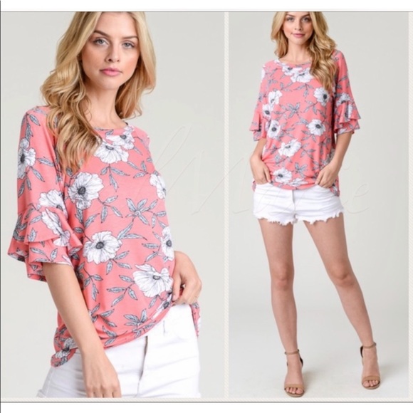 First Love | Tops | Floral Blouse | Poshmark